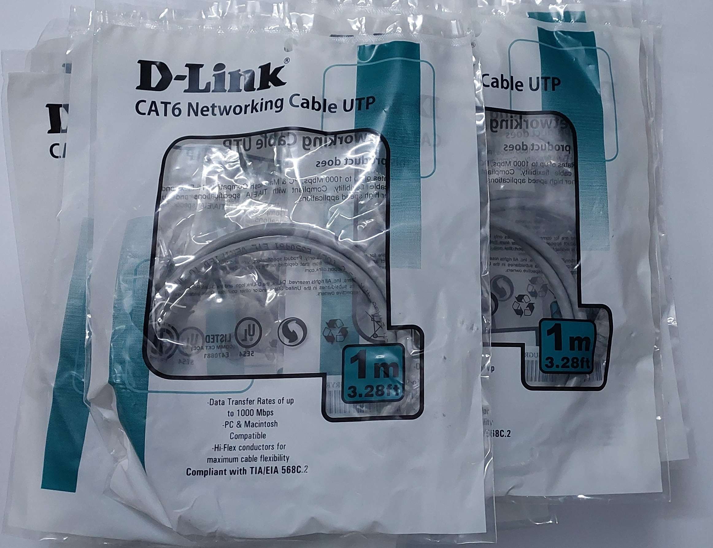 D-Link Patch Cord CAT 6 1m Grey - RAMOJ